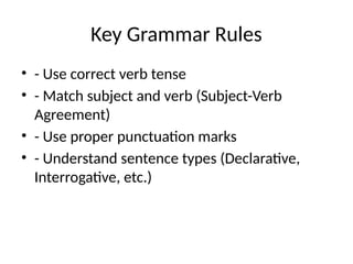 Grammar_Basics_Presentationhjknnkjnkjnkjnmlk | PPT