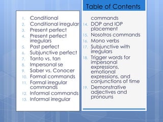 Spanish Grammar Book 2 | PPTX