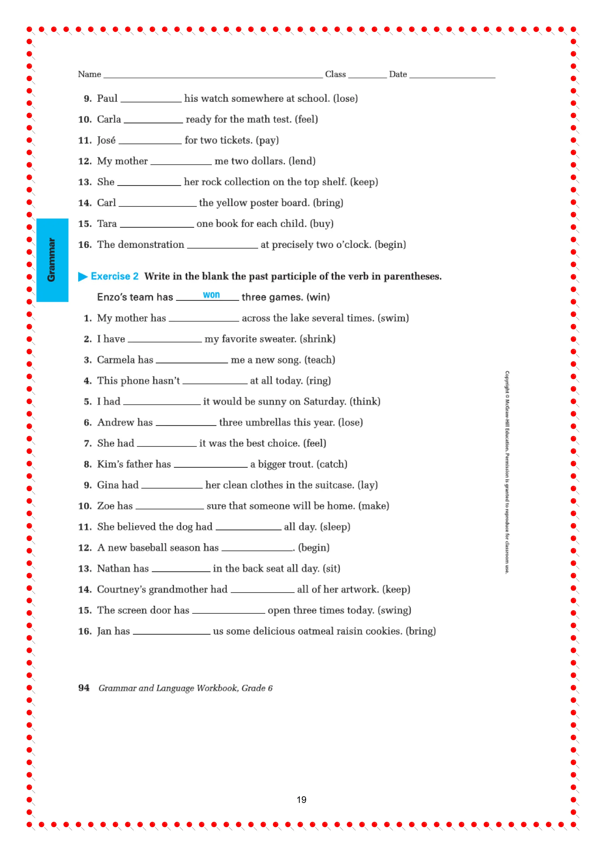 grammar booklet about grammar usage exercises | PDF