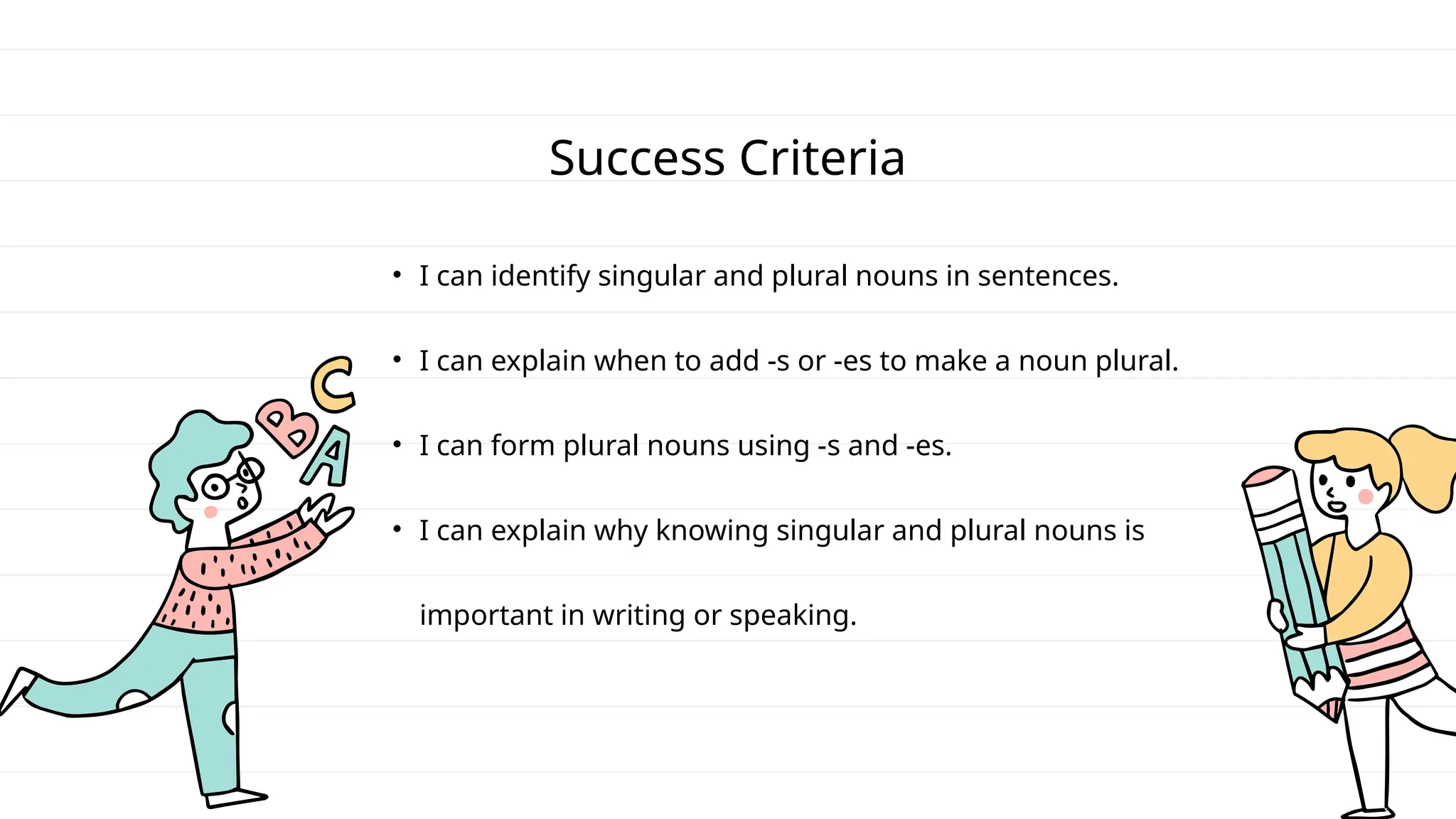 GRAMMAR - Plural Nouns for Grade Three IB | PPTX