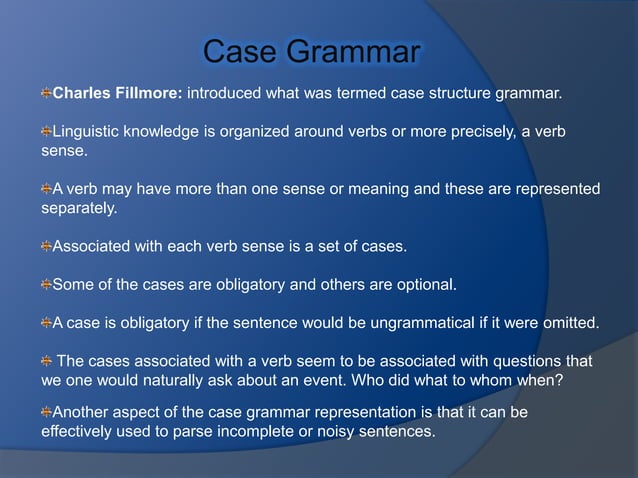 Grammar case 1 | PPTX | Books and Literature
