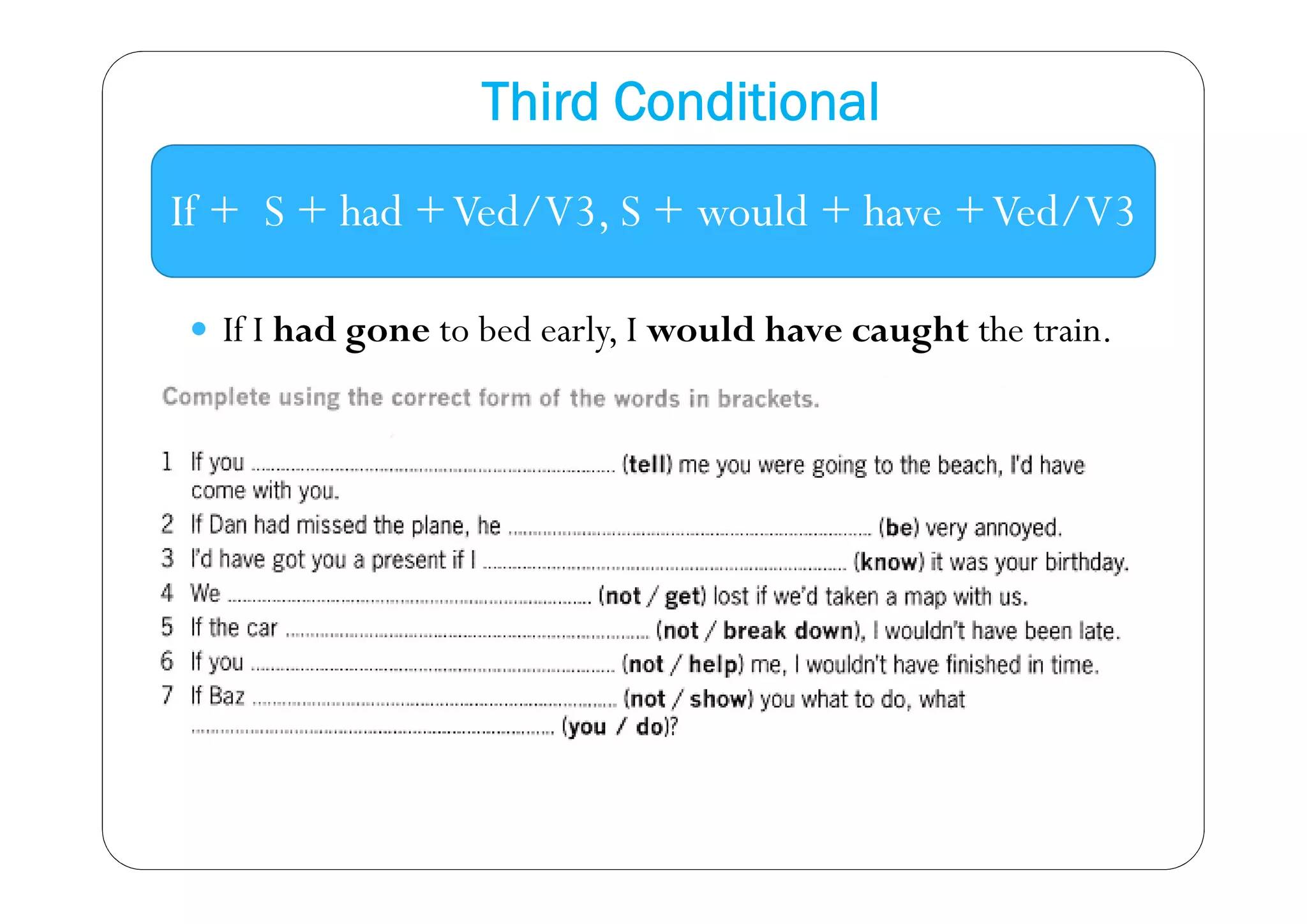 Grammar class 8. Conditionals | PDF
