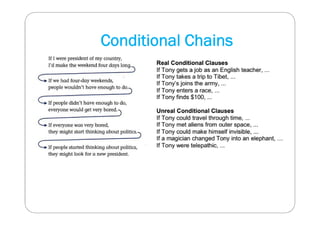 Grammar class 8. Conditionals | PDF