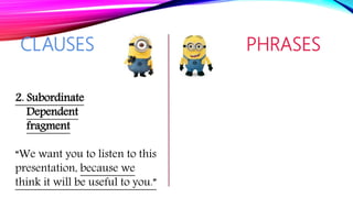 Grammar clauses phrases(1) | PPSX