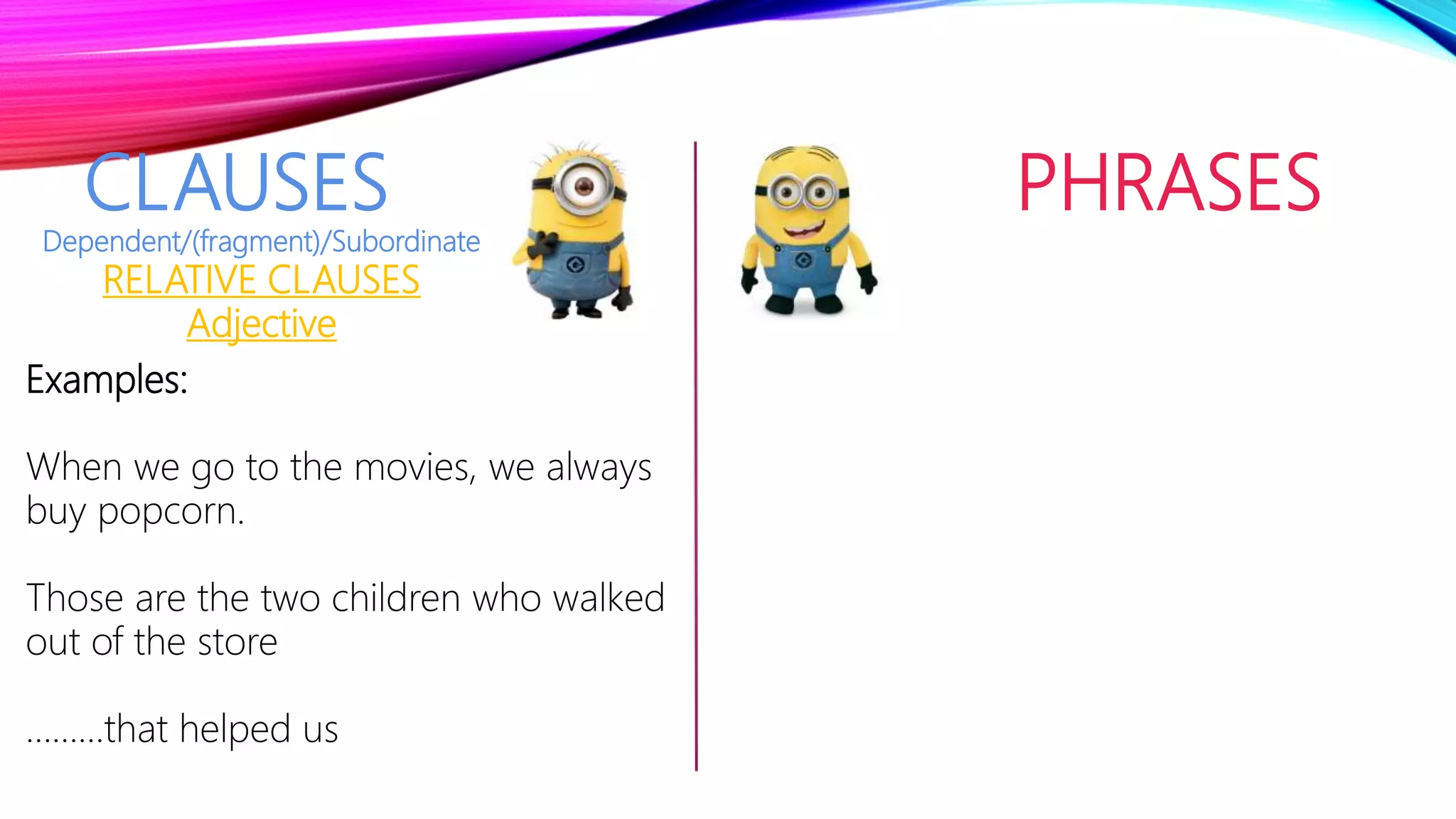 Grammar clauses phrases(1) | PPSX