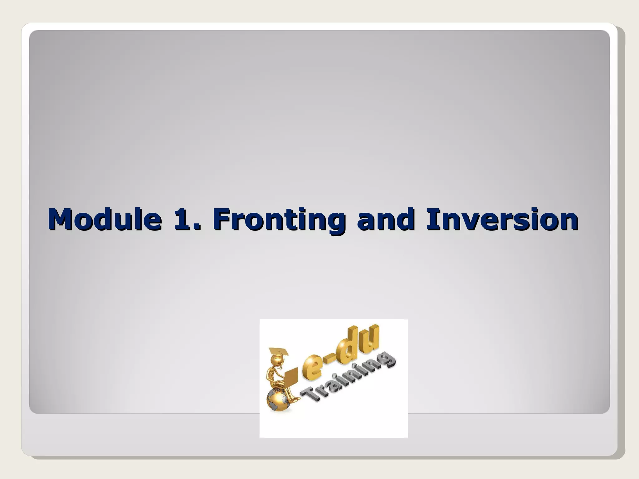 Grammar clinic i programme | PPT