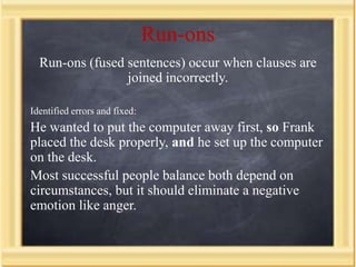 Grammar common error presentations | PPTX