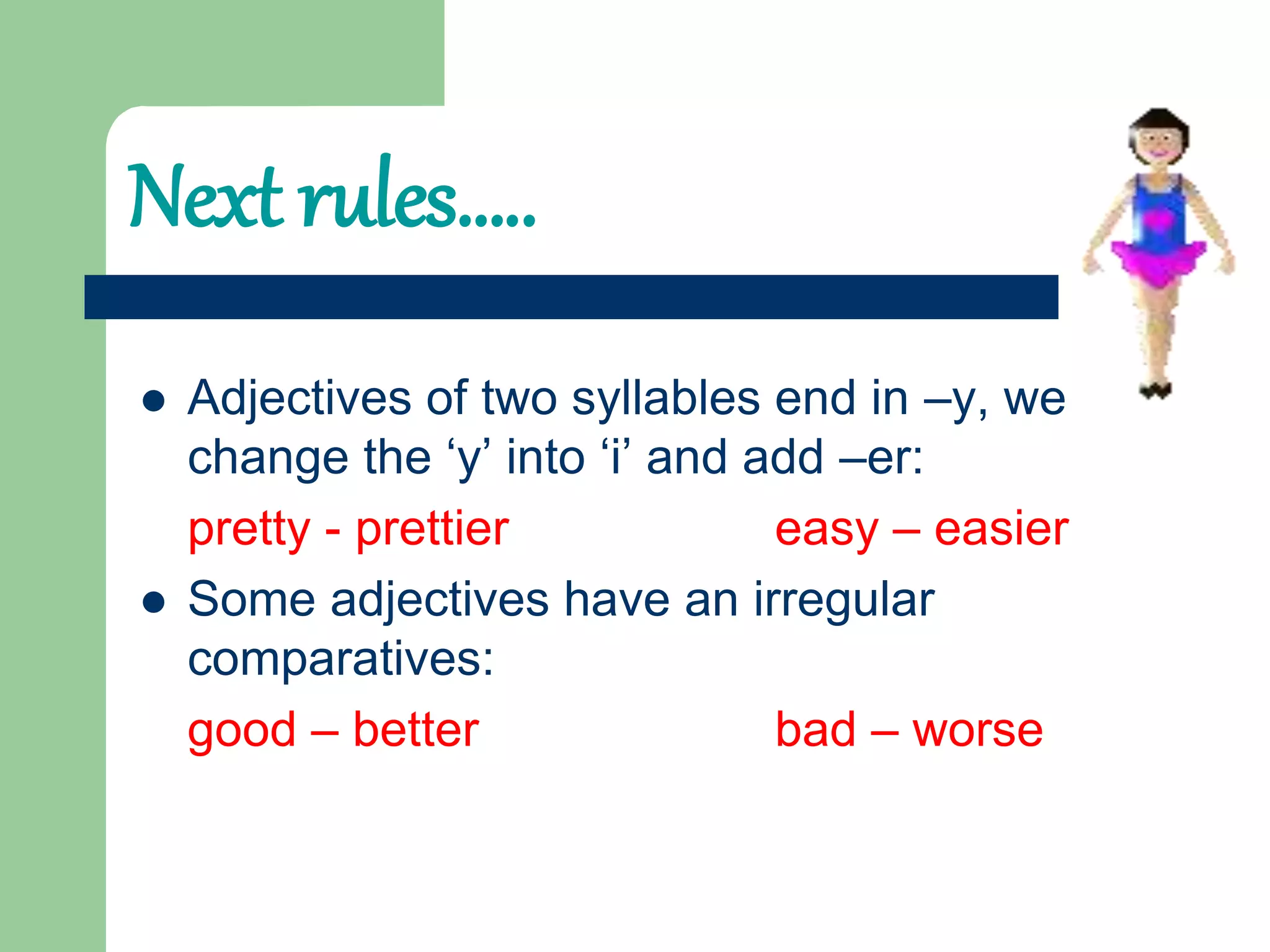 COMPARATIVE GRAMMAR | PPT