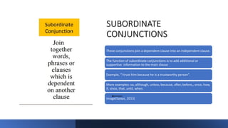 Grammar, conjunctions | PPT