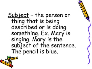 Grammar definitions | PPT