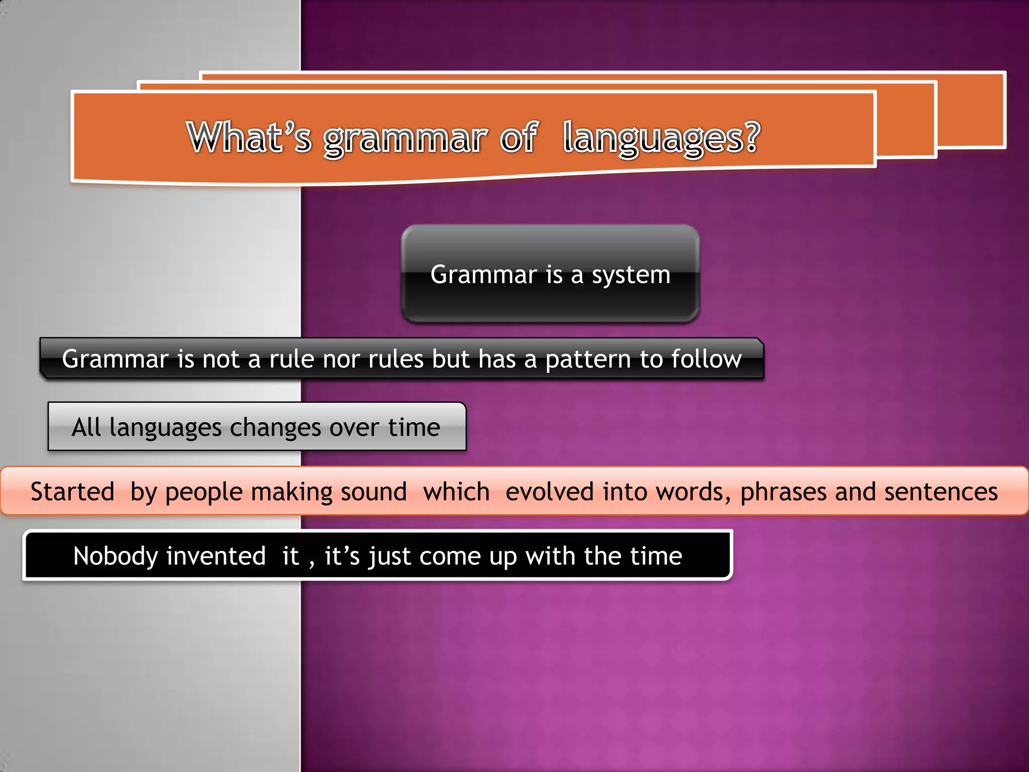 Grammar definitions | PPTX