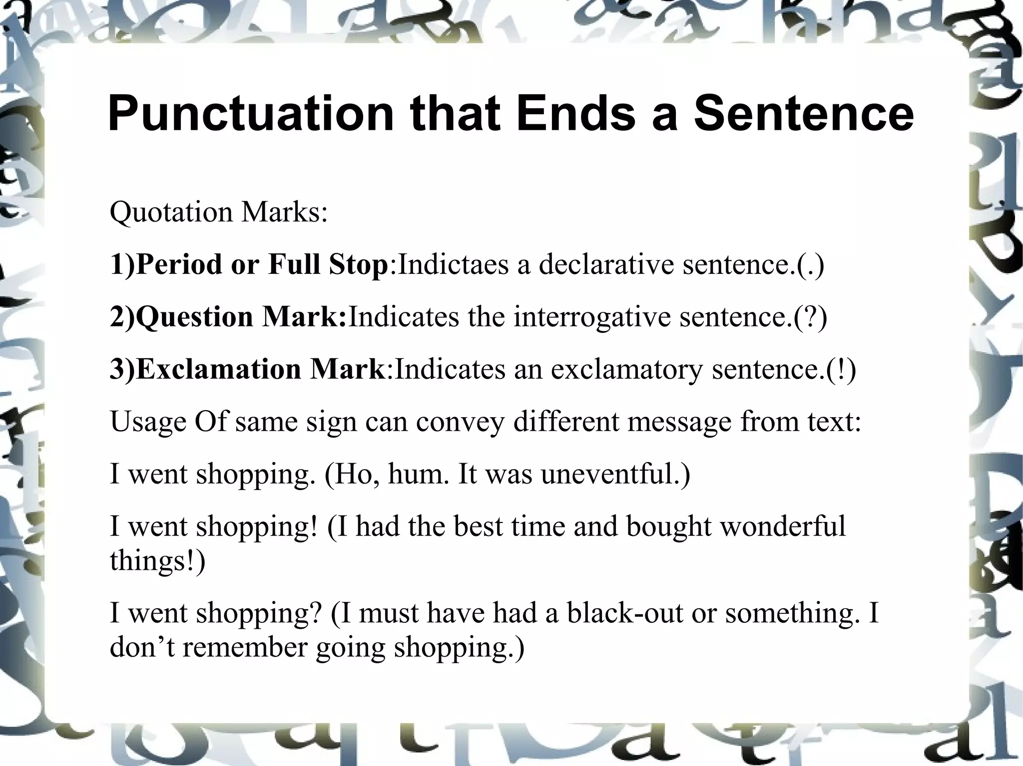 Grammar elements and their effect on writing | ODP