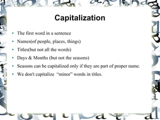 Grammar elements and their effect on writing | ODP