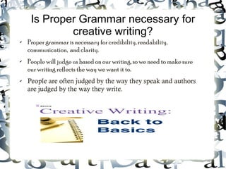 Grammar elements and their effect on writing | ODP