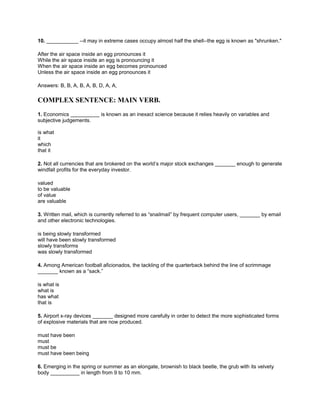 Grammar exercises | PDF