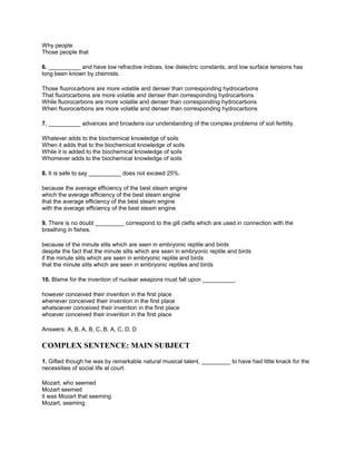 Grammar exercises | PDF