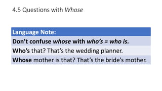 Grammar explanation 4.5 | PPT