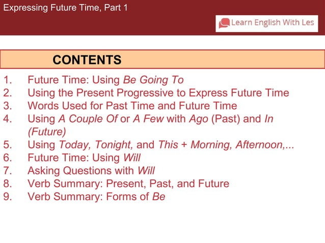 Grammar expressing future time part 1 | PPT