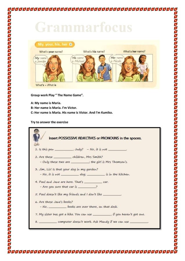 Grammar focus | DOCX