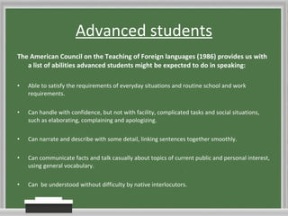 Grammar for advanced learners | PPT