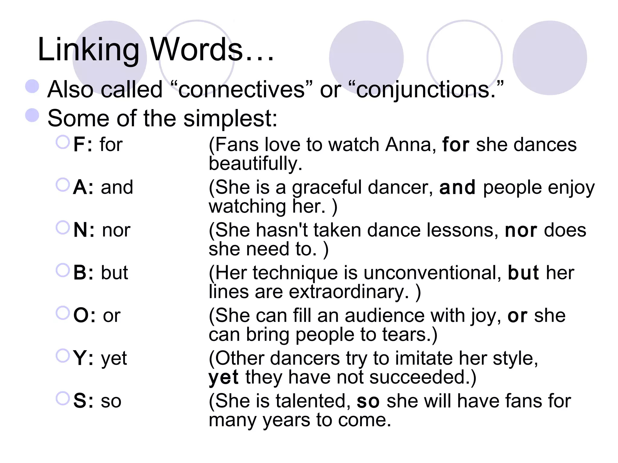 Grammar for pet LINKING | PPT