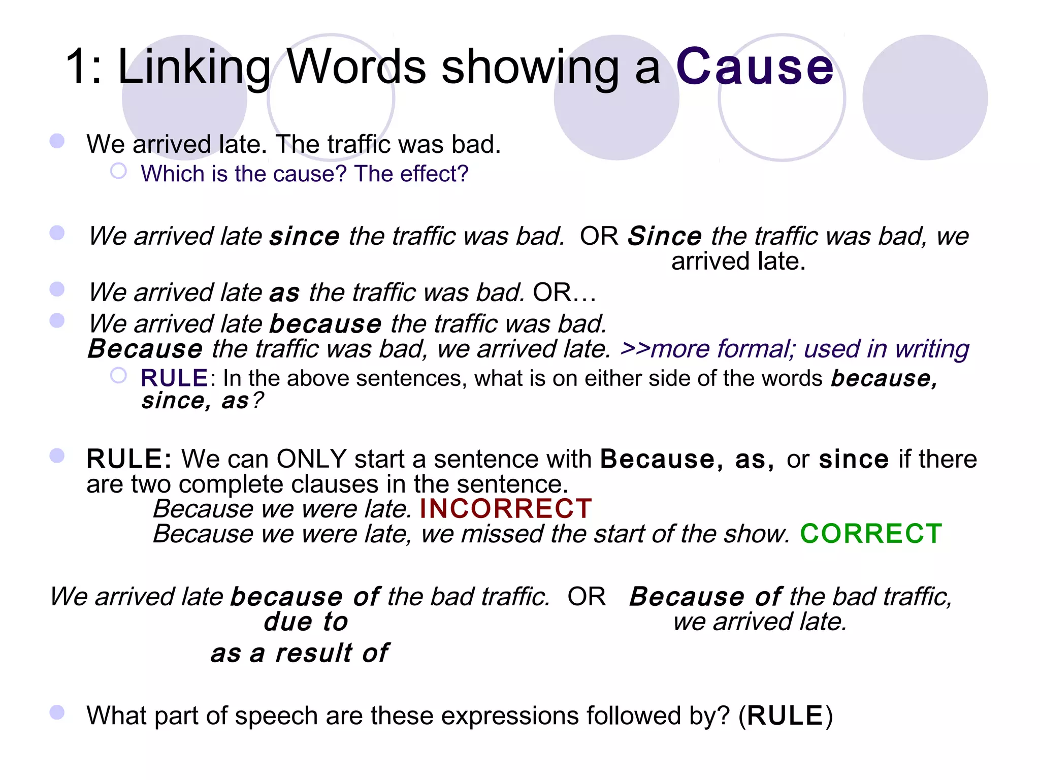 Grammar for pet LINKING | PPT