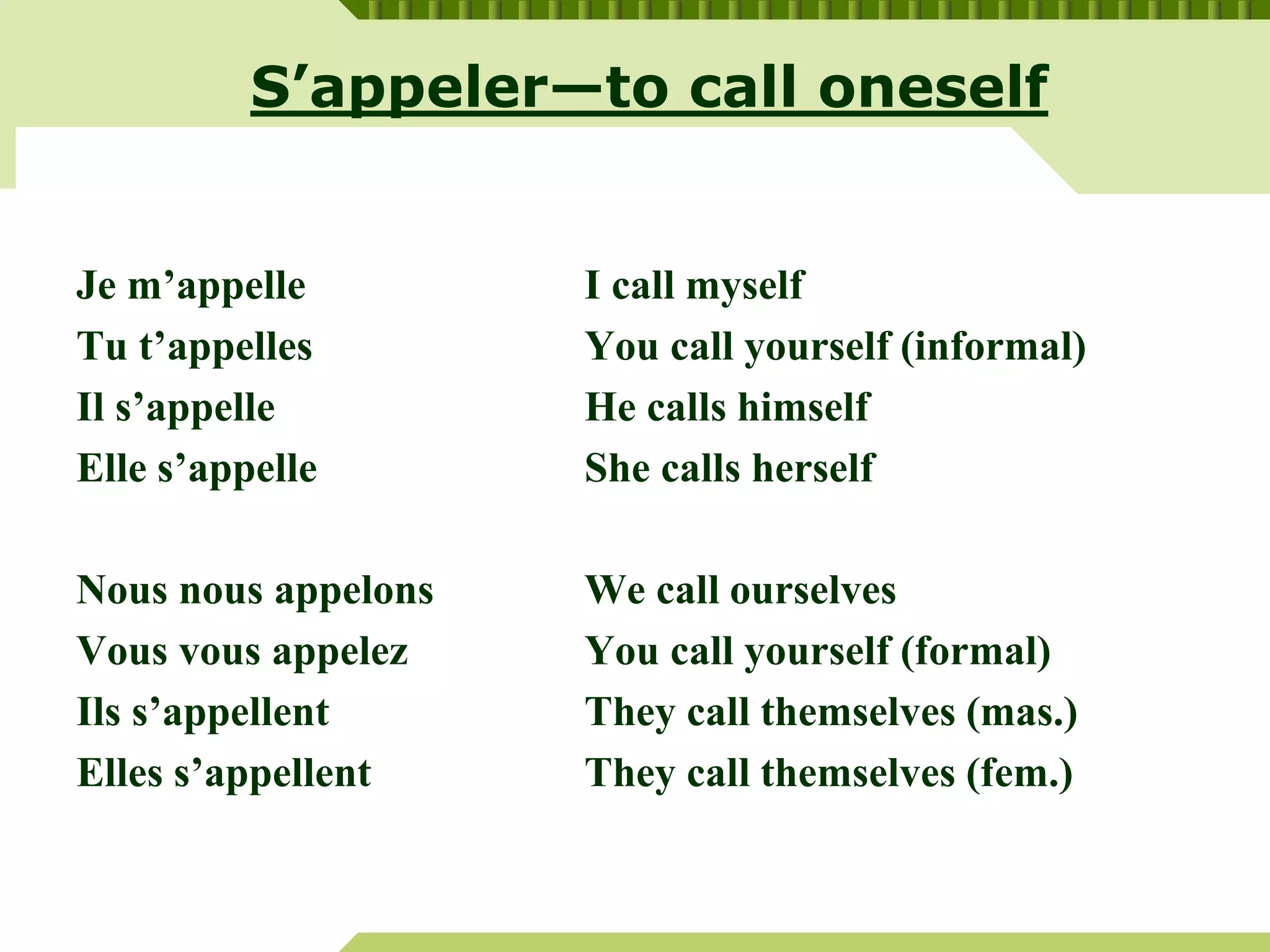 French Grammar(For Beginners) | PPT