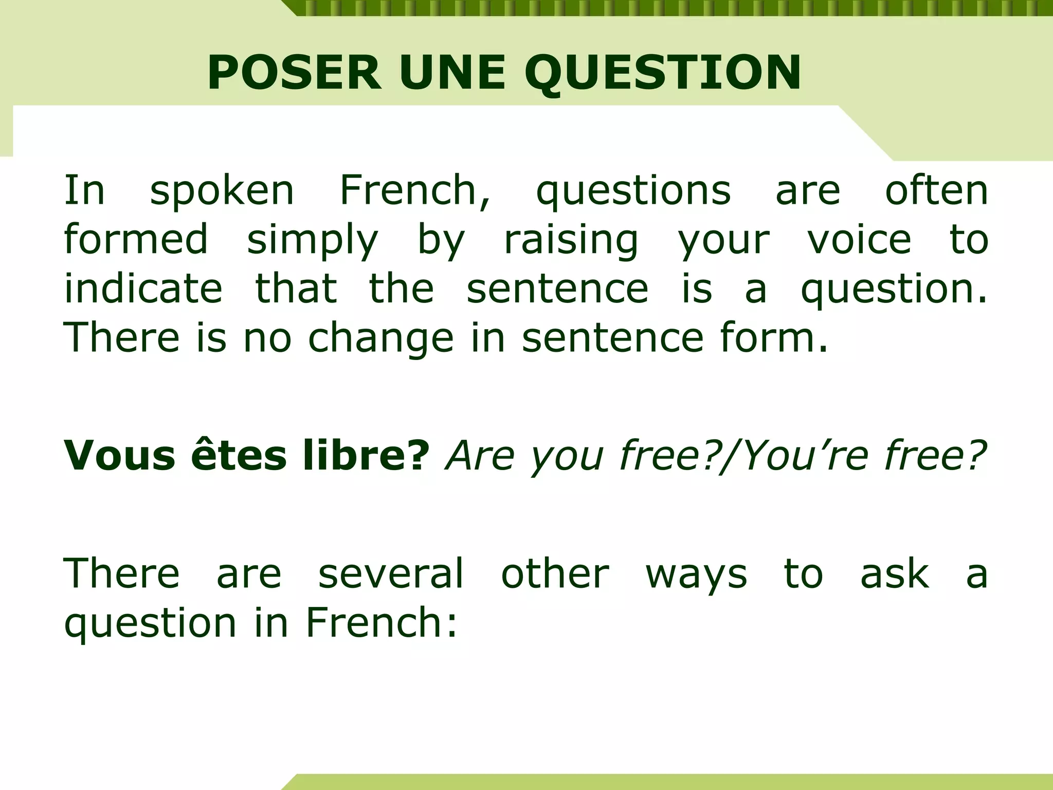 French Grammar(For Beginners) | PPT