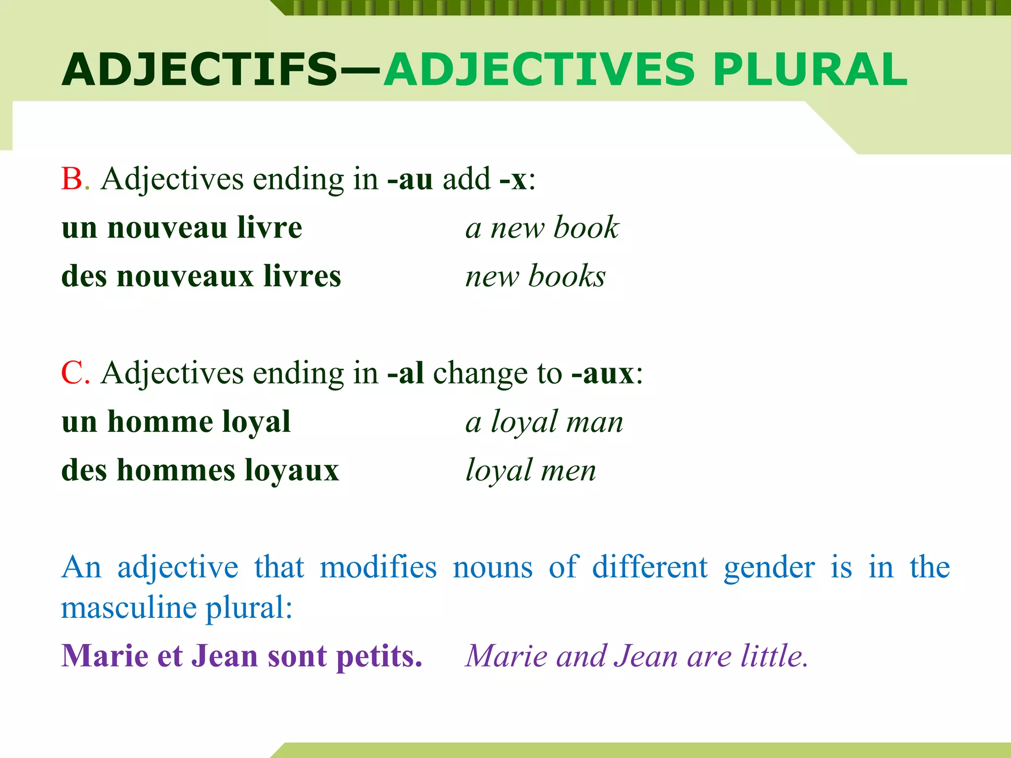 French Grammar(For Beginners) | PPT