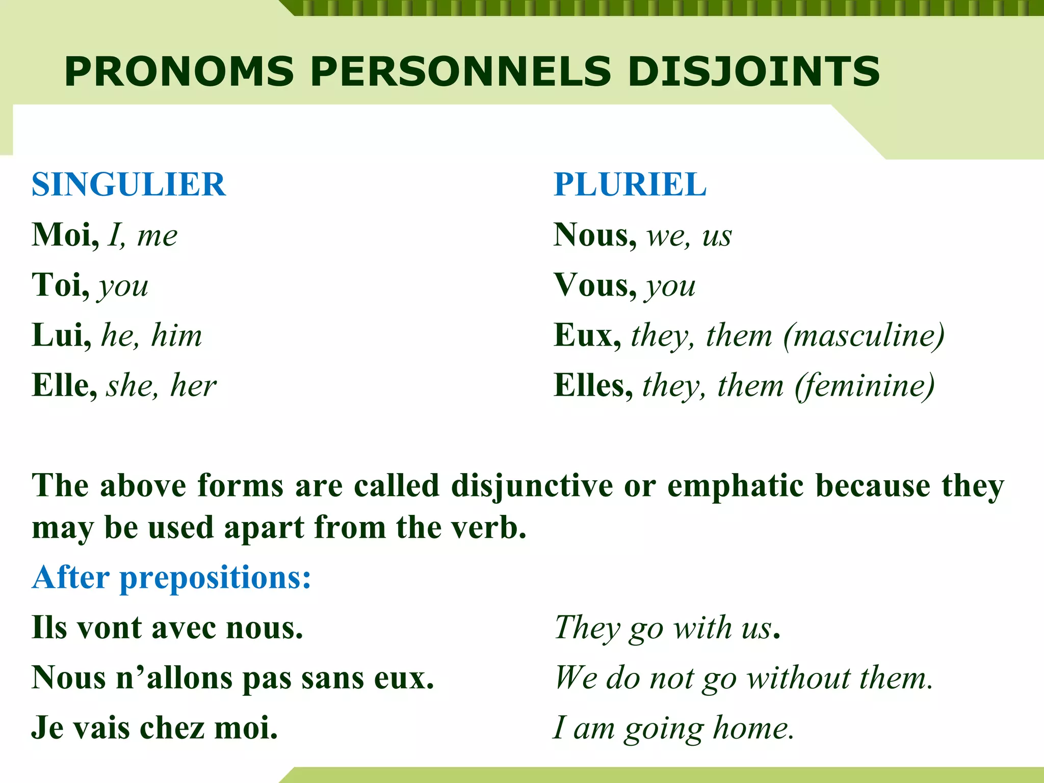 French Grammar(For Beginners) | PPT