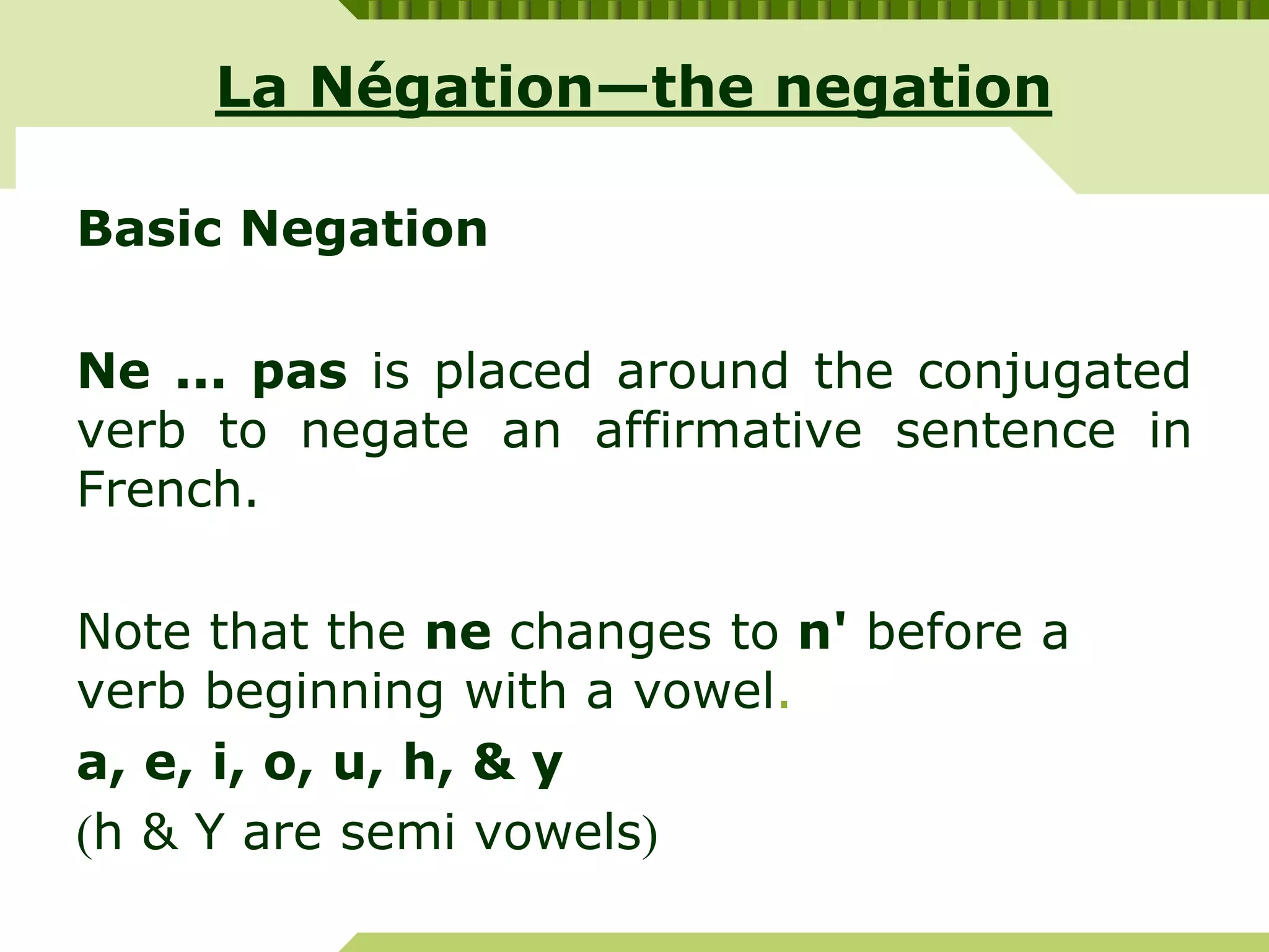 French Grammar(For Beginners) | PPT