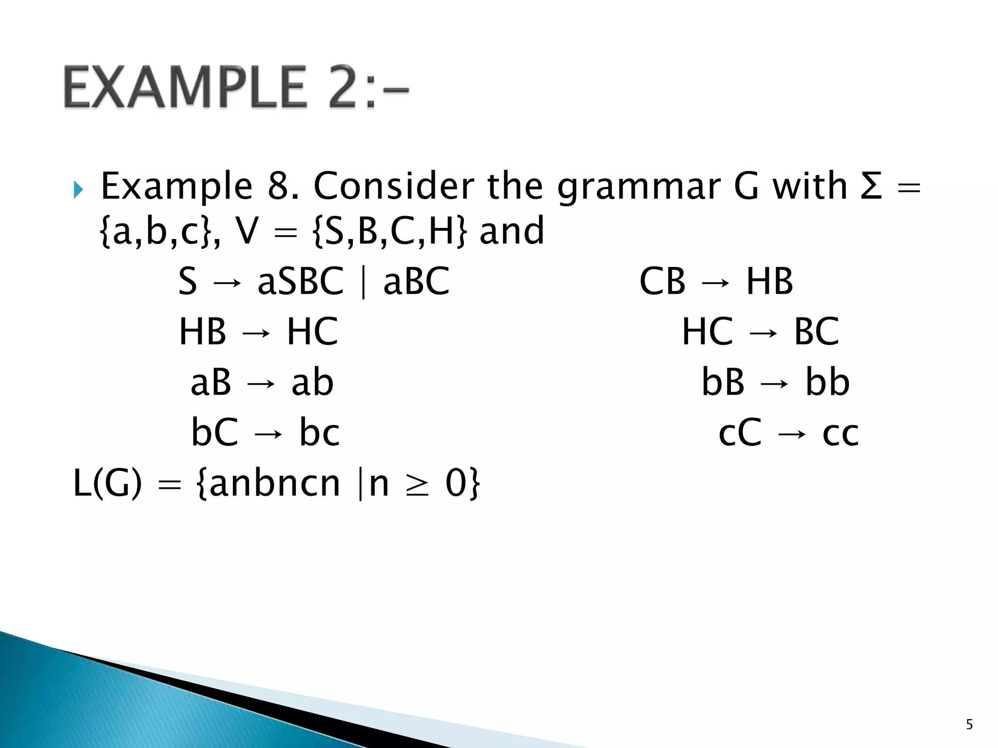 Grammar generated by language iv | PPTX