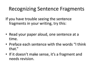 Grammar gremlins | PPTX