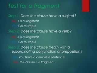 Grammar grips fragments and_comma_spl | PPT