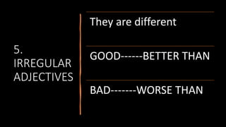 Comparatives grammar guide | PPTX