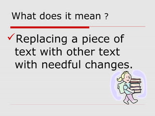 Grammar guide change the text final | PPT