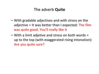 Grammar ii adverbs and adjectives | PPT