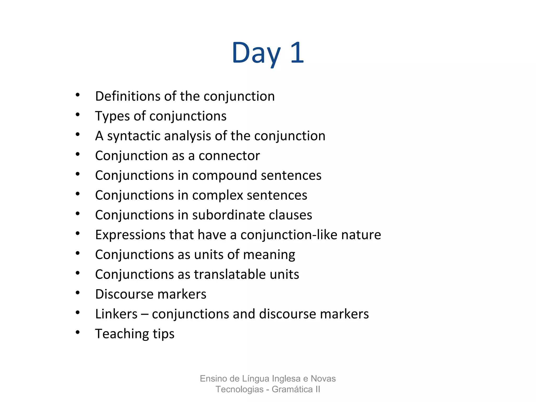 Grammar ii prepositions and conjunctions | PPT