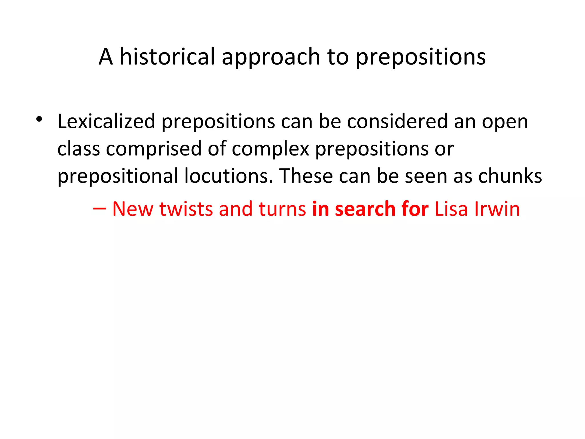 Grammar ii prepositions and conjunctions | PPT