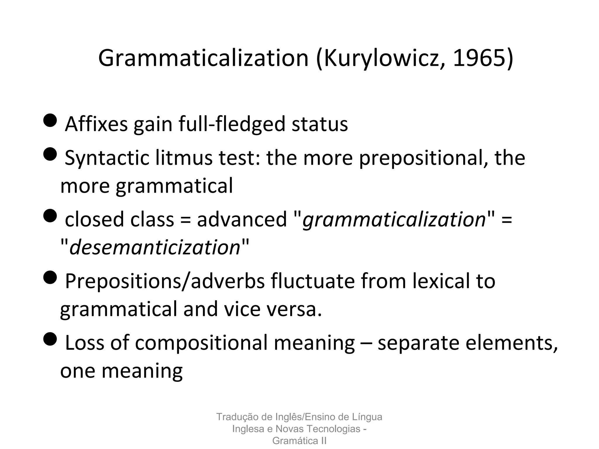 Grammar ii prepositions and conjunctions | PPT