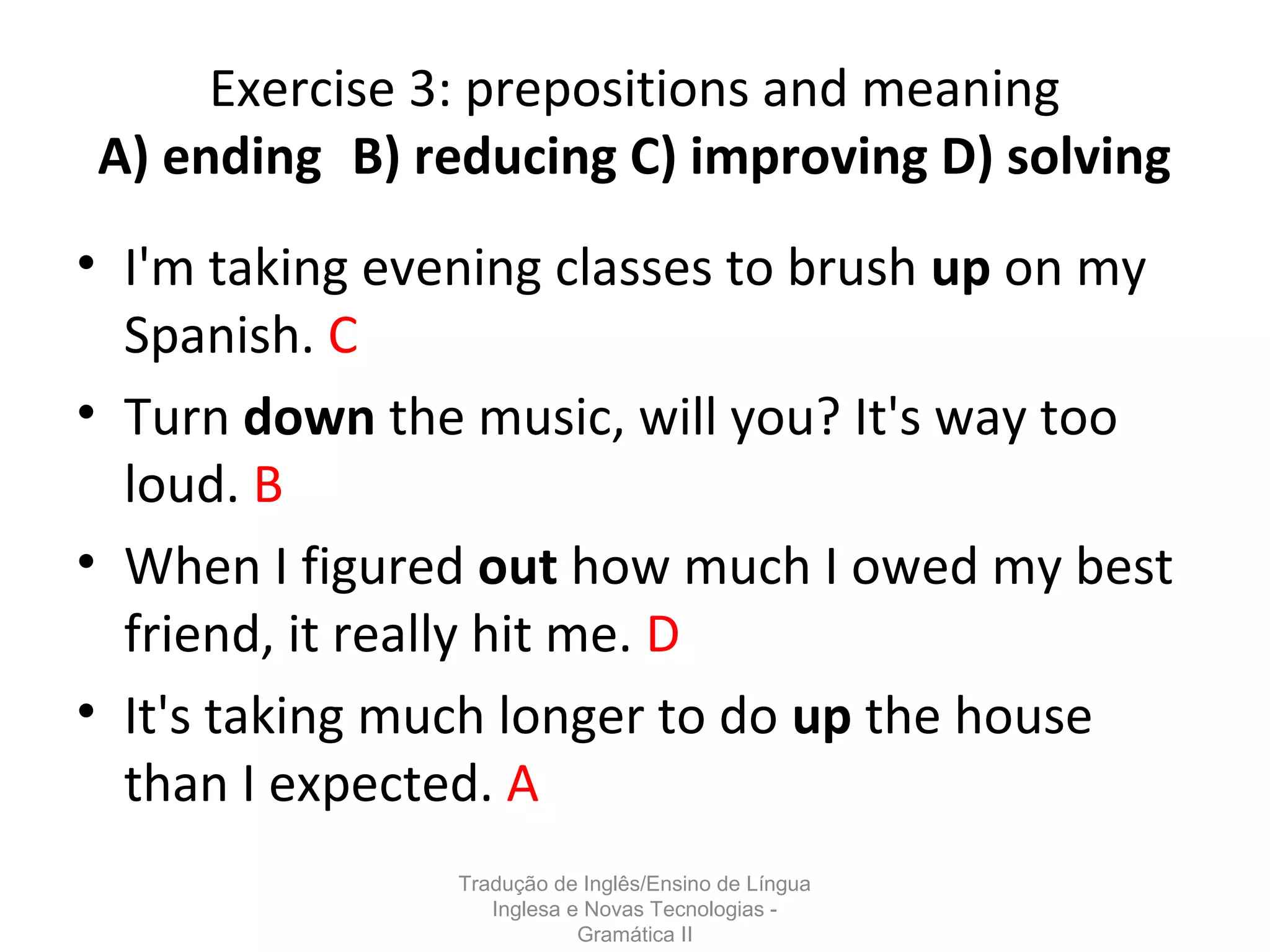 Grammar ii prepositions and conjunctions | PPT