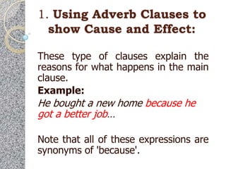 Grammar iii adverb clauses | PPTX | Law