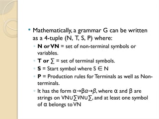 Grammar rules in English, Dependency Parsing, Shallow parsing | PPT