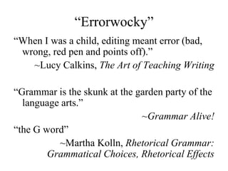 Grammar Instruction | PPT