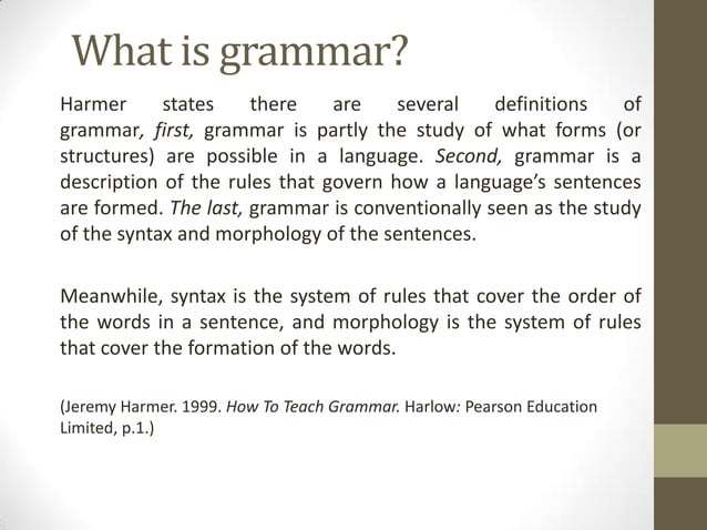 Grammar Course Introduction | PPTX
