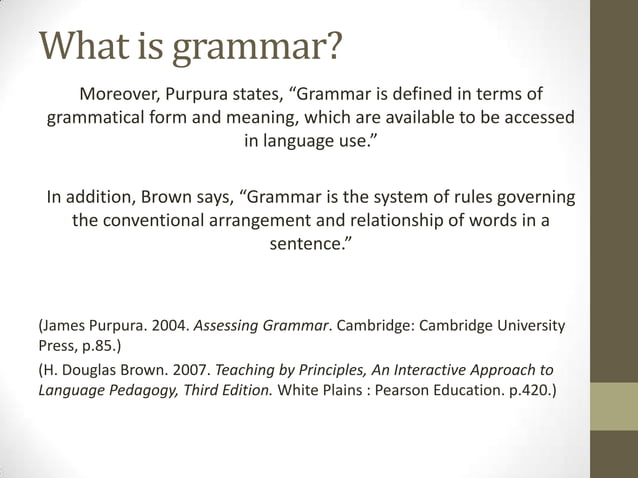 Grammar Course Introduction | PPTX