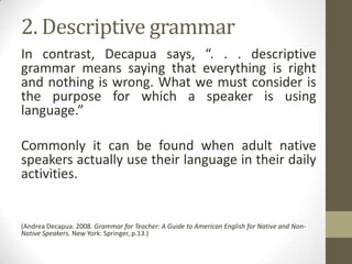 Grammar Course Introduction | PPTX