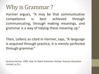 Grammar Course Introduction | PPTX