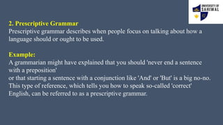 Grammar & its Kinds.pptx | Education