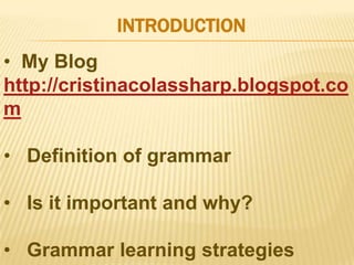 Grammar learning strategies | PPT
